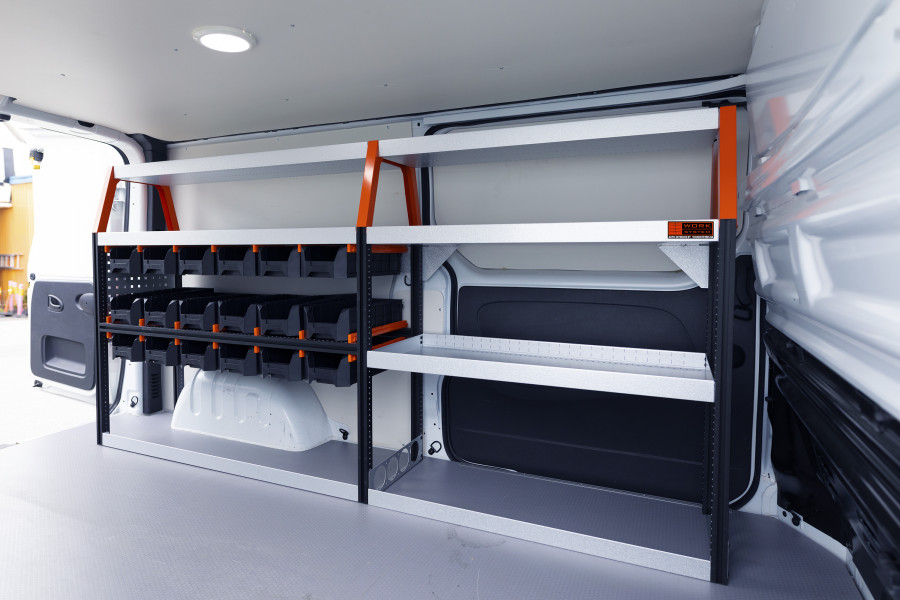 V-Rack Fahrzeugregal für VW Transporter (lange Version) | Work System